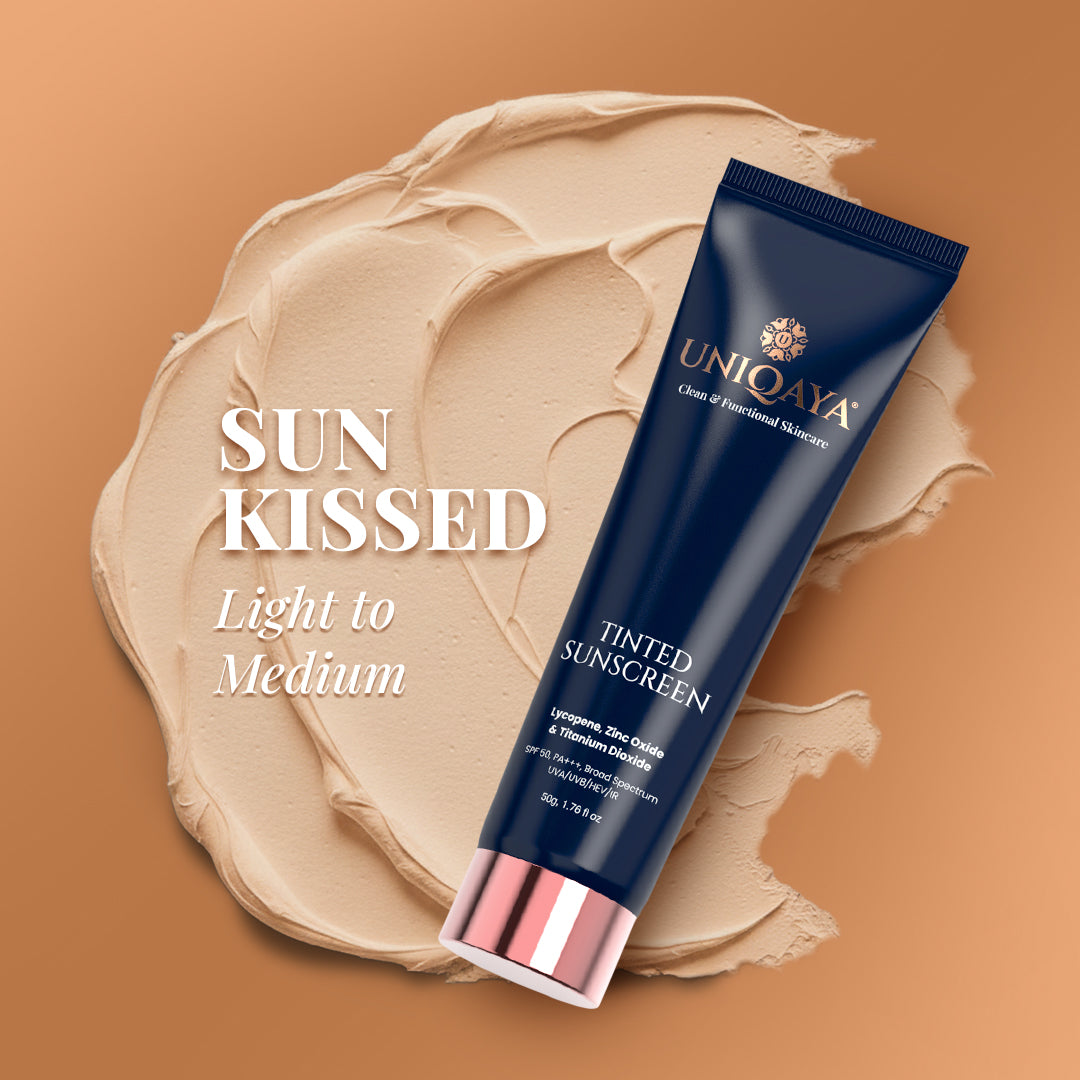 Tinted Sunscreen With SPF 50 UVA/UVB Protection Sunscreen – Uniqaya ...